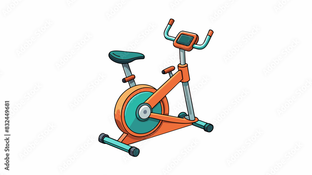 The compact exercise bike features a unique design that allows for a ...