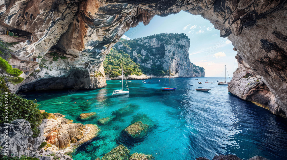 a realistic scene of beautiful places to travel for a youtube thumbnail ...