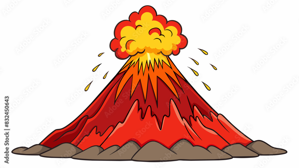The object was an active volcano constantly spewing out lava and ash ...