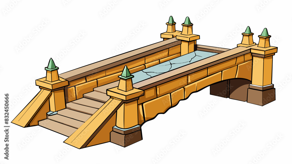 The old bridge had undergone years of wear and tear resulting in severe ...
