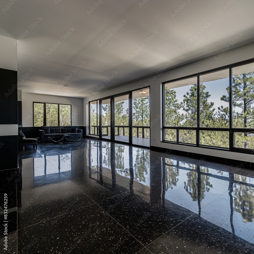 Large glass windows: Install large glass windows to maximize natural ...