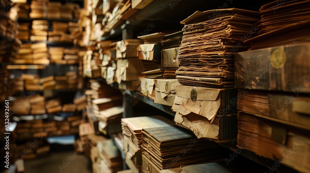 Digital archives preserving historical documents and artifacts, making ...