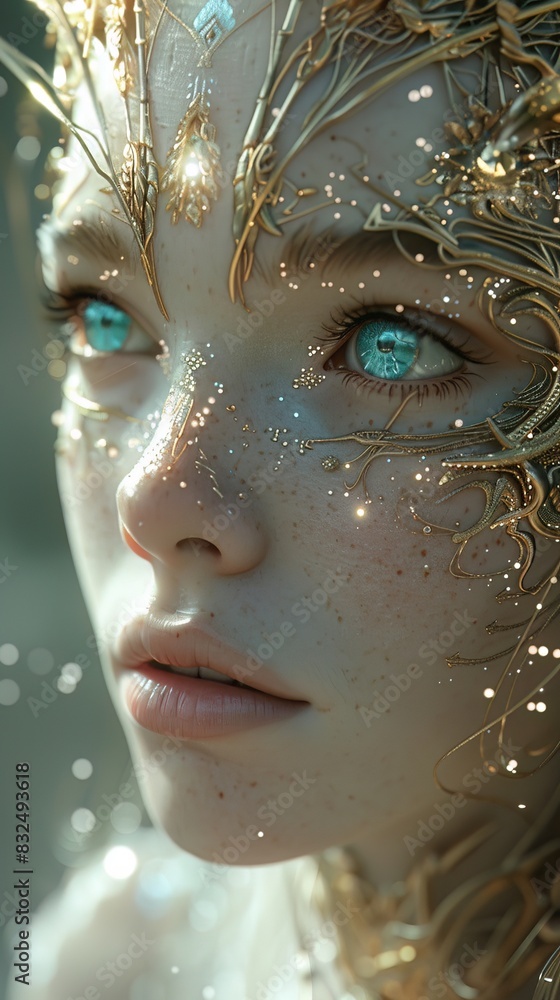 Gaia, the primordial earth goddess, as the central AI system sustaining ...