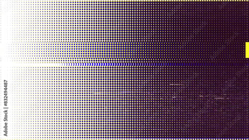 Halftone background with Retro Futuristic Dynamic Glitch Effect. Static ...