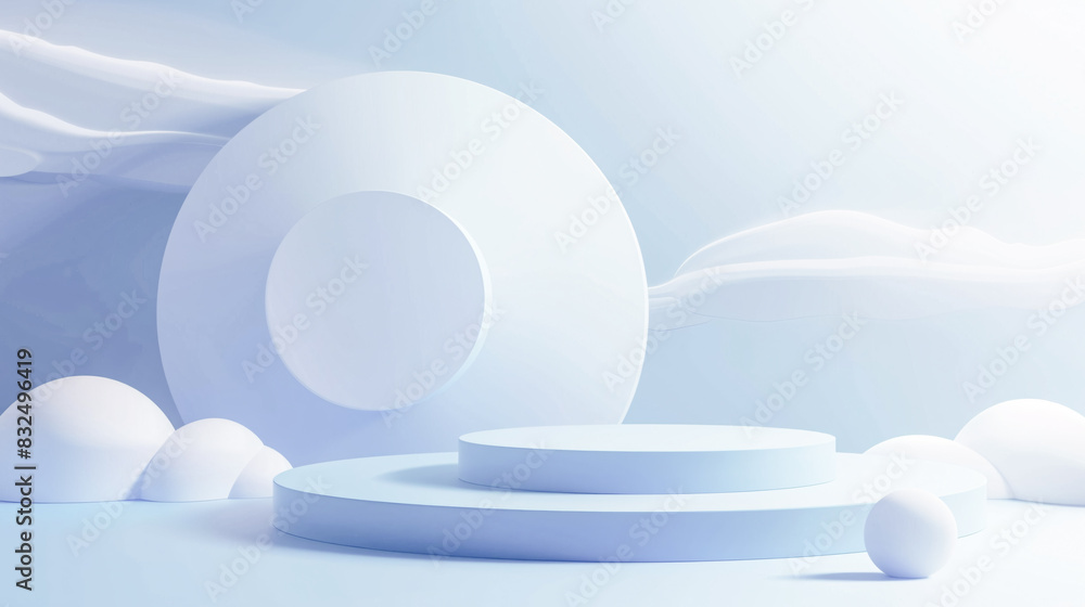 Minimalistic Abstract Background Soft Tones with Geometric Shapes ...