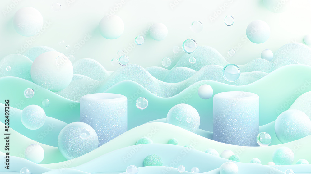 Minimalistic Abstract Background Soft Tones with Geometric Shapes ...