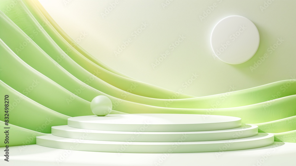 Minimalistic Abstract Background Soft Tones with Geometric Shapes ...