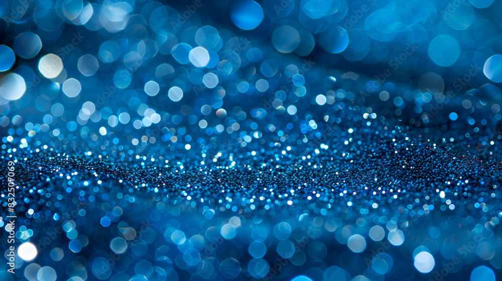 Abstract blue glitter lights background Circle blurred bokeh ,Sparkling ...