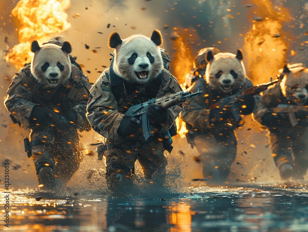 The movie picture, the real texture, the film level light and shadow, rich details, a group of ...