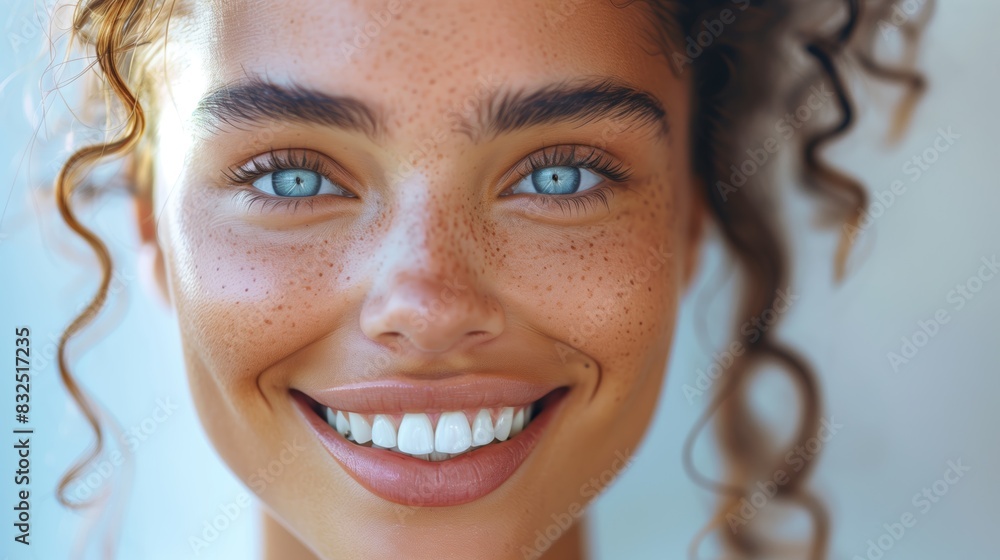 Fotografia do Stock: Photography of a closeup face in front of an oval ...