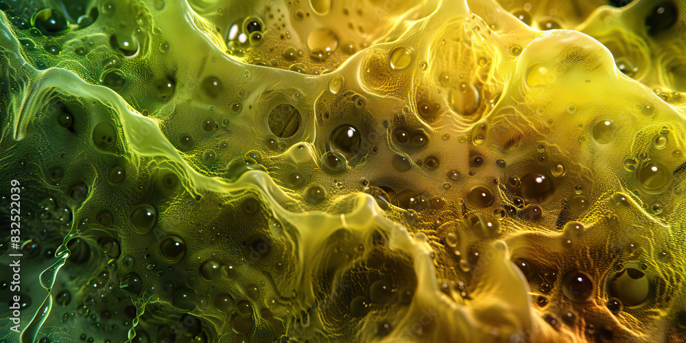 Sludgy Slime Spectrum: Close-up microscopy showcasing a spectrum of ...