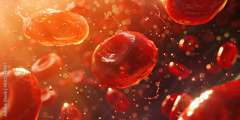 Vermilion Blood cell disorder Morphology Microscopic blood cells red ...