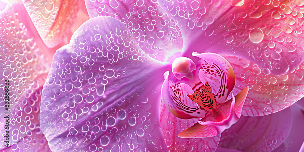 Orchid Petal Color Pigmentation: High-resolution view of orchid petal ...