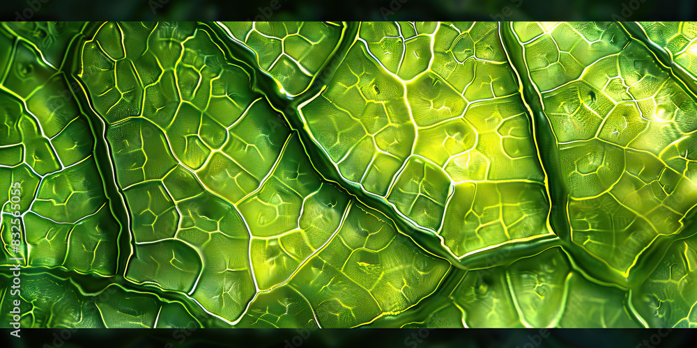 Plant Leaf Stomata Analysis: High-resolution microscopy of leaf stomata in plants, illustrating ...