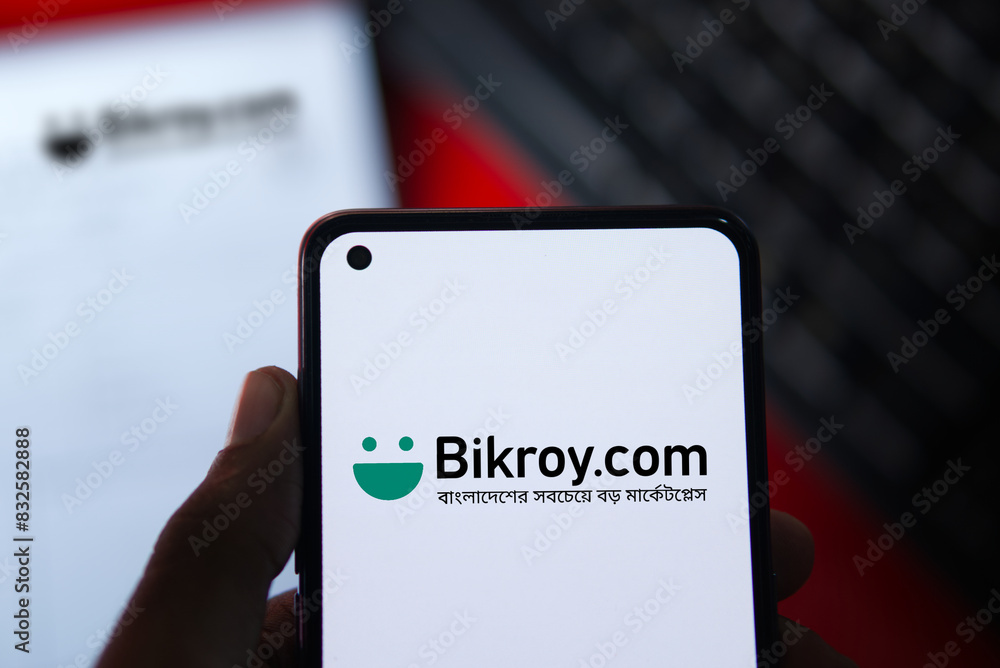 Dhaka, BD- 30 May 2024: Bikroy.com logo is displayed on smartphone ...
