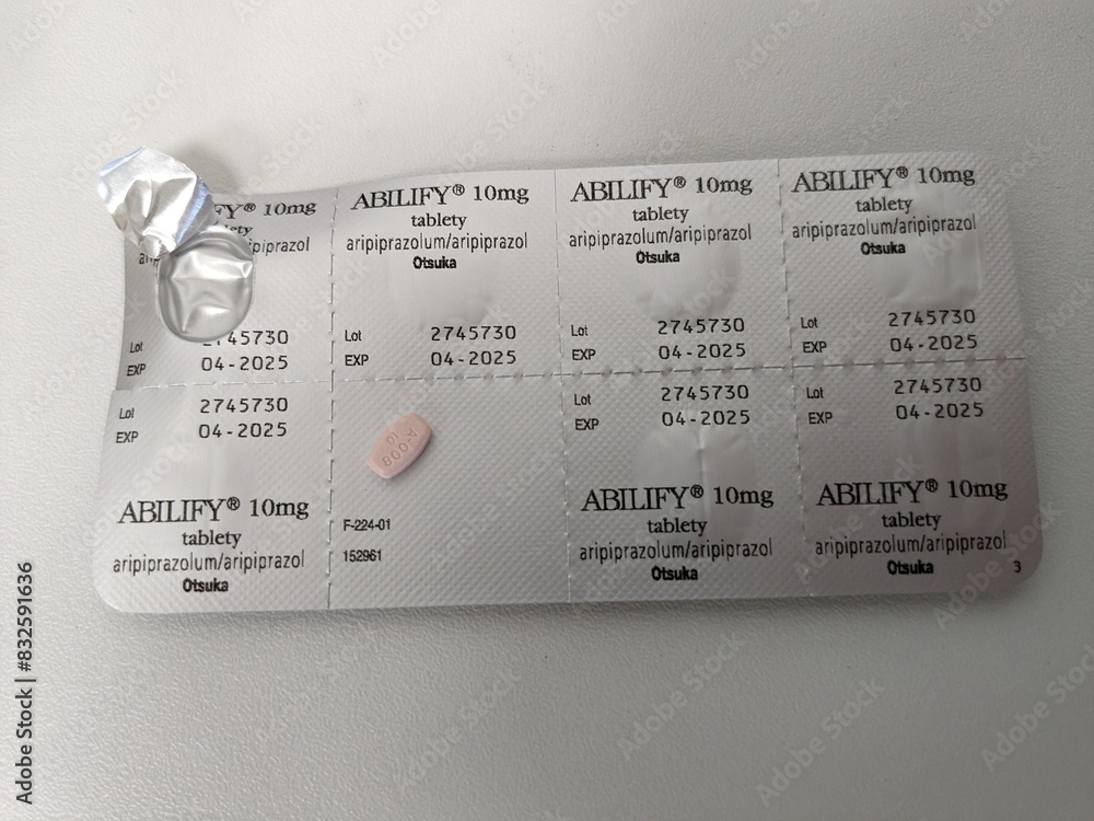 Prague,Czech republic- May 29 2024:ARIPIPRAZOLE box of ABILIFY from ...