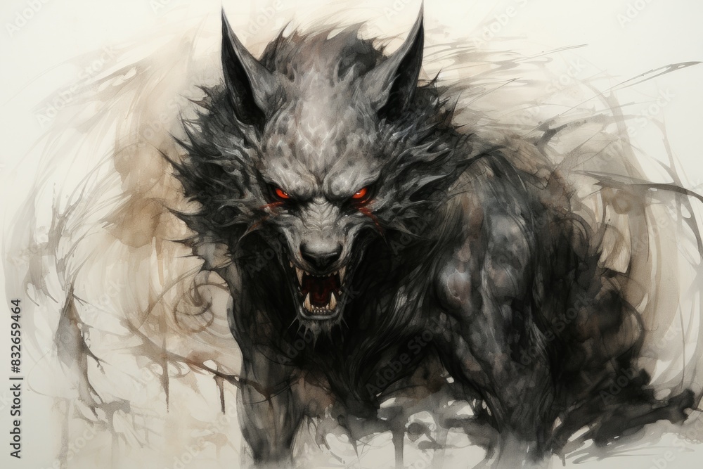 A shapeshifting werewolf, torn between human nature and primal ...