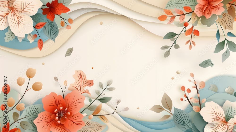 Ceram Orange flower beautiful background. Spring background with ...