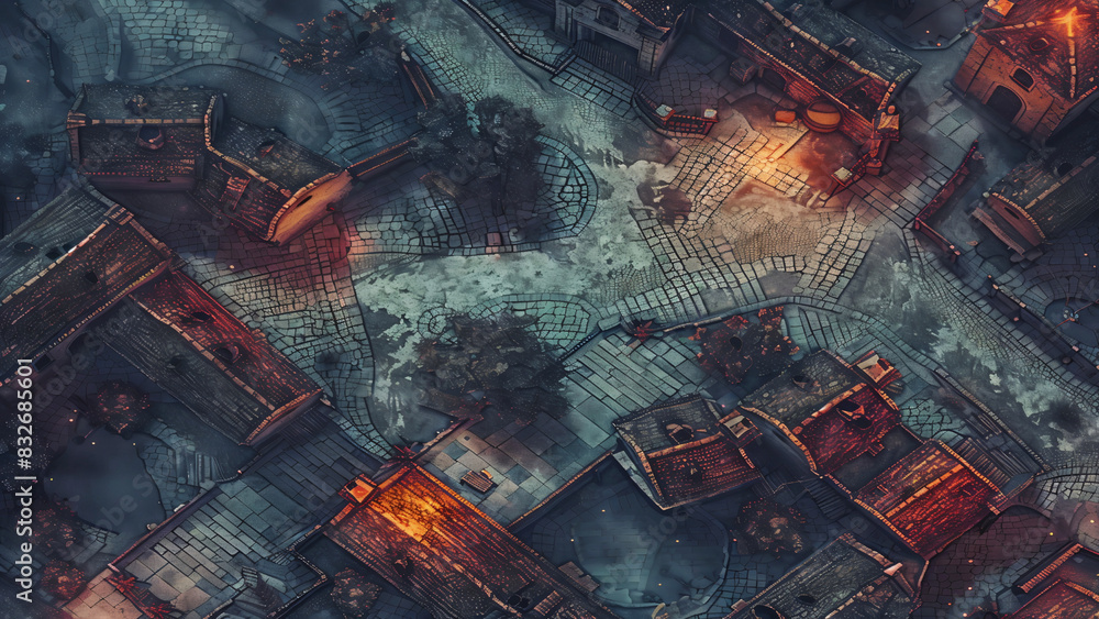 Fantasy darkness Battlemap DnD,RPG Map for Dungeons and Dragons, horror ...