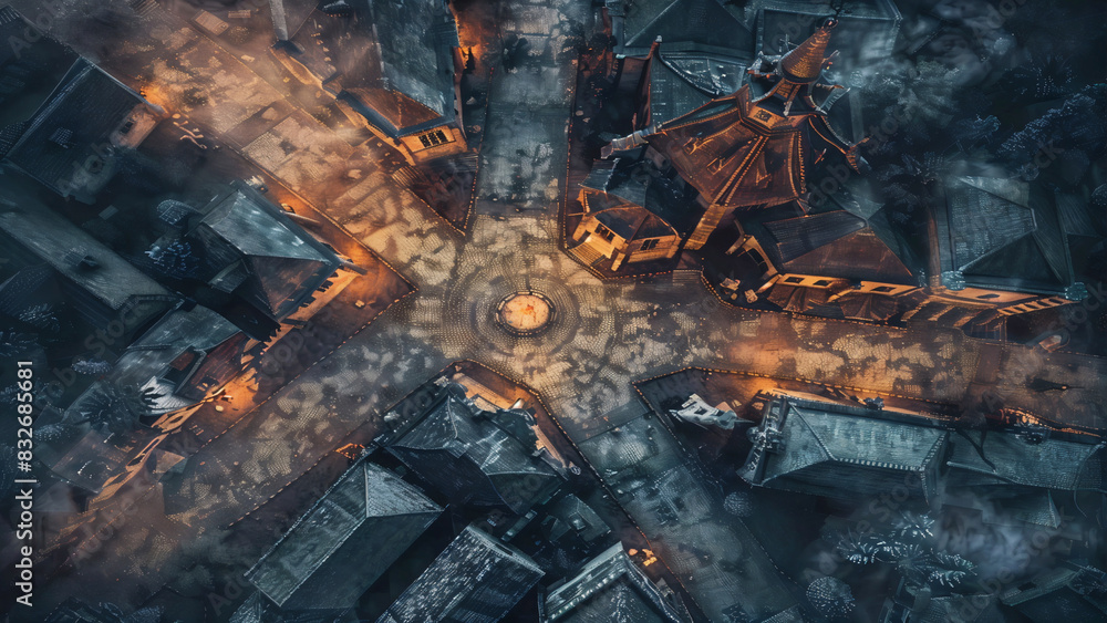 Fantasy darkness Battlemap DnD,RPG Map for Dungeons and Dragons, horror ...