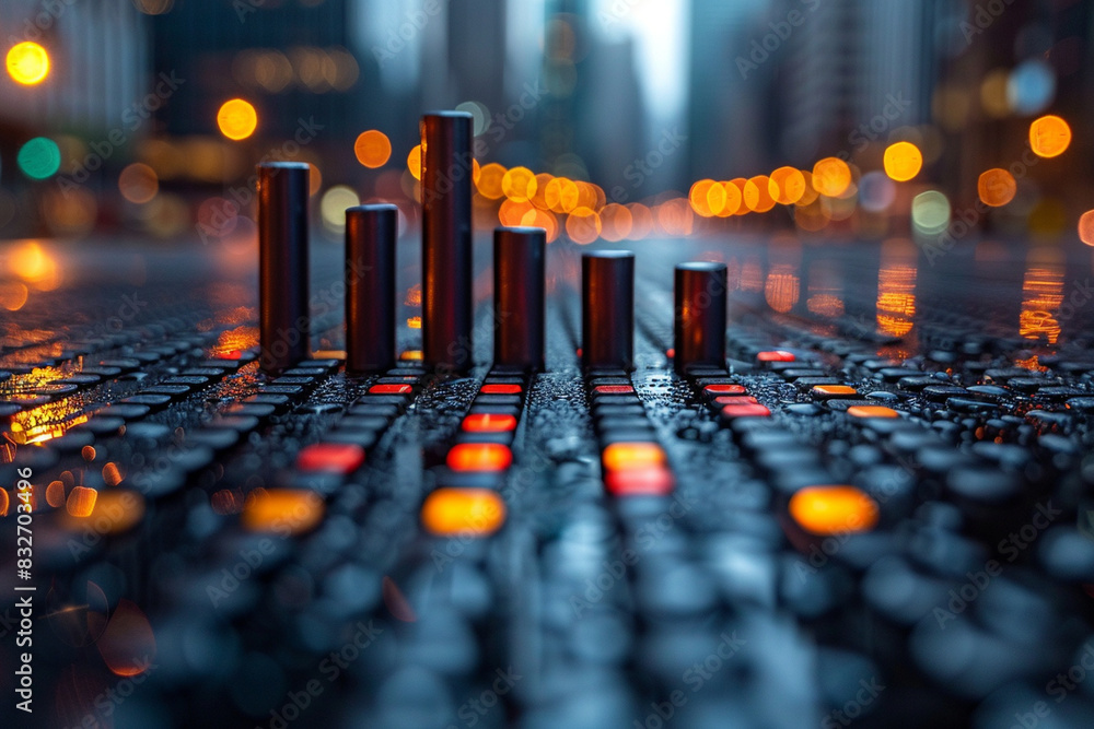 A dynamic bar chart comparing annual sales across different regions ...