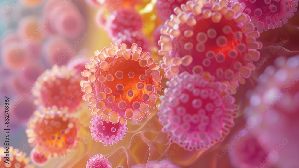 An animation depicting the replication process of the hepatitis virus ...