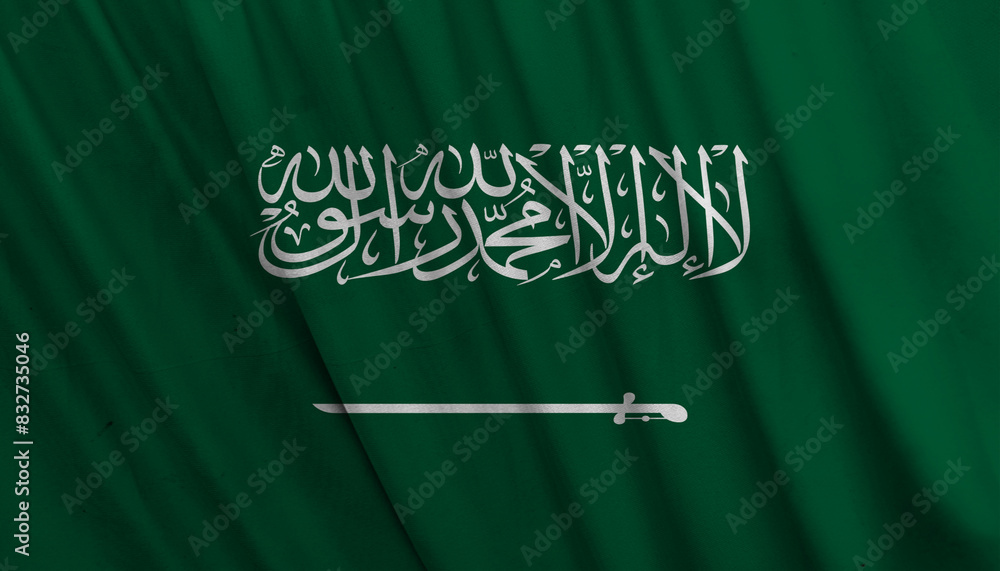 Saudi Arabia happy national day, banner with template text illustration ...