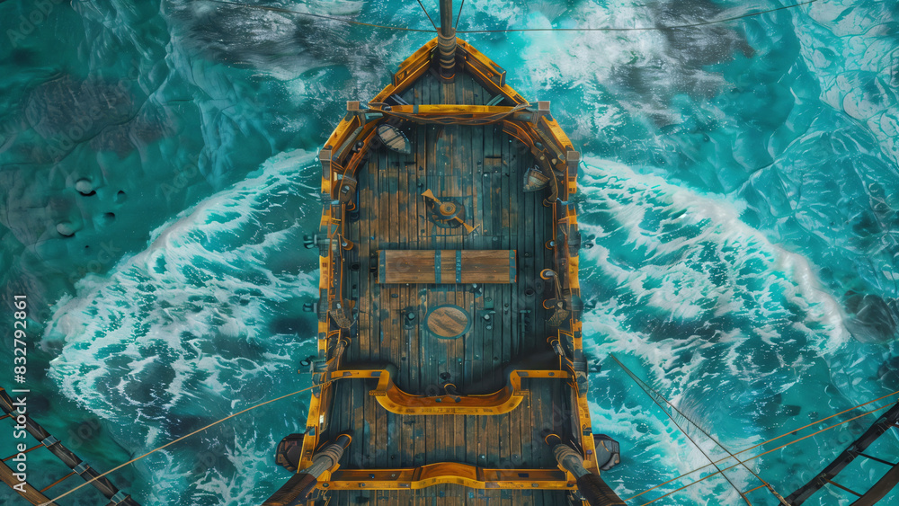 Sea Ship Battlemap DnD,RPG Map for Dungeons and Dragons, Sea Stock ...