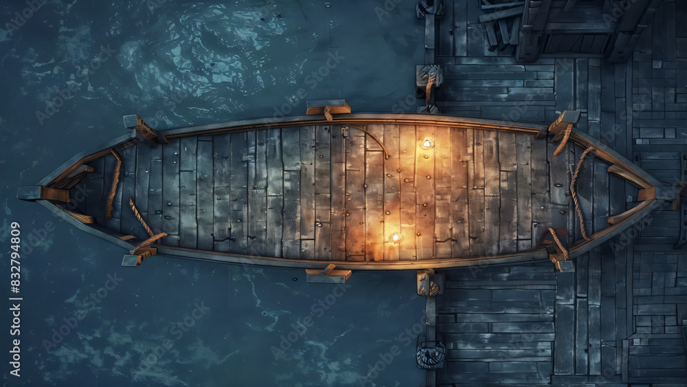 Sea Ship Battlemap DnD,RPG Map for Dungeons and Dragons, Sea Stock ...