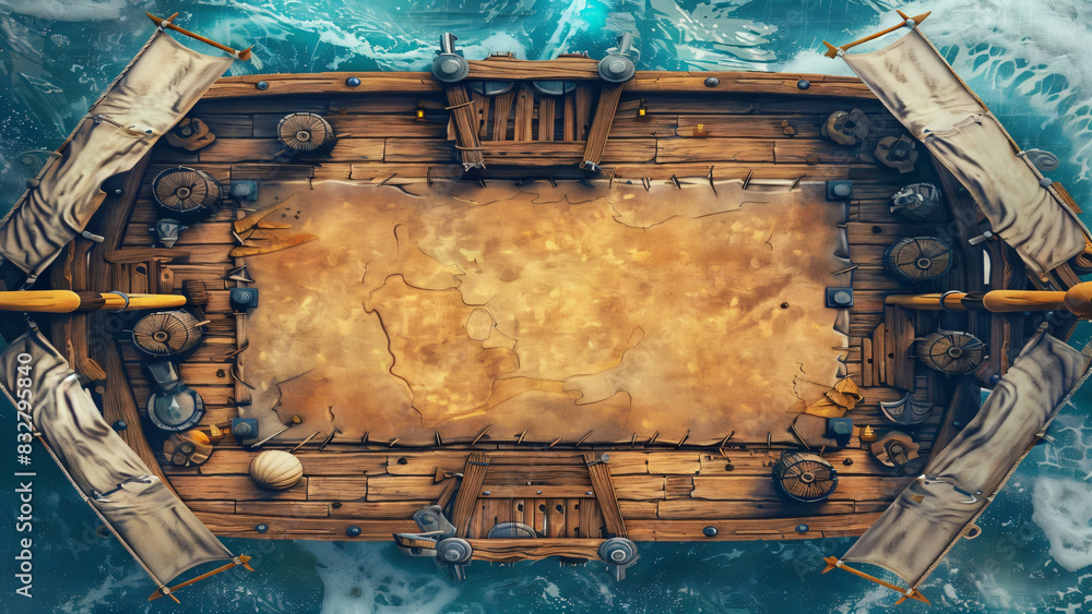 Sea Ship Battlemap DnD,RPG Map for Dungeons and Dragons, Sea Stock ...