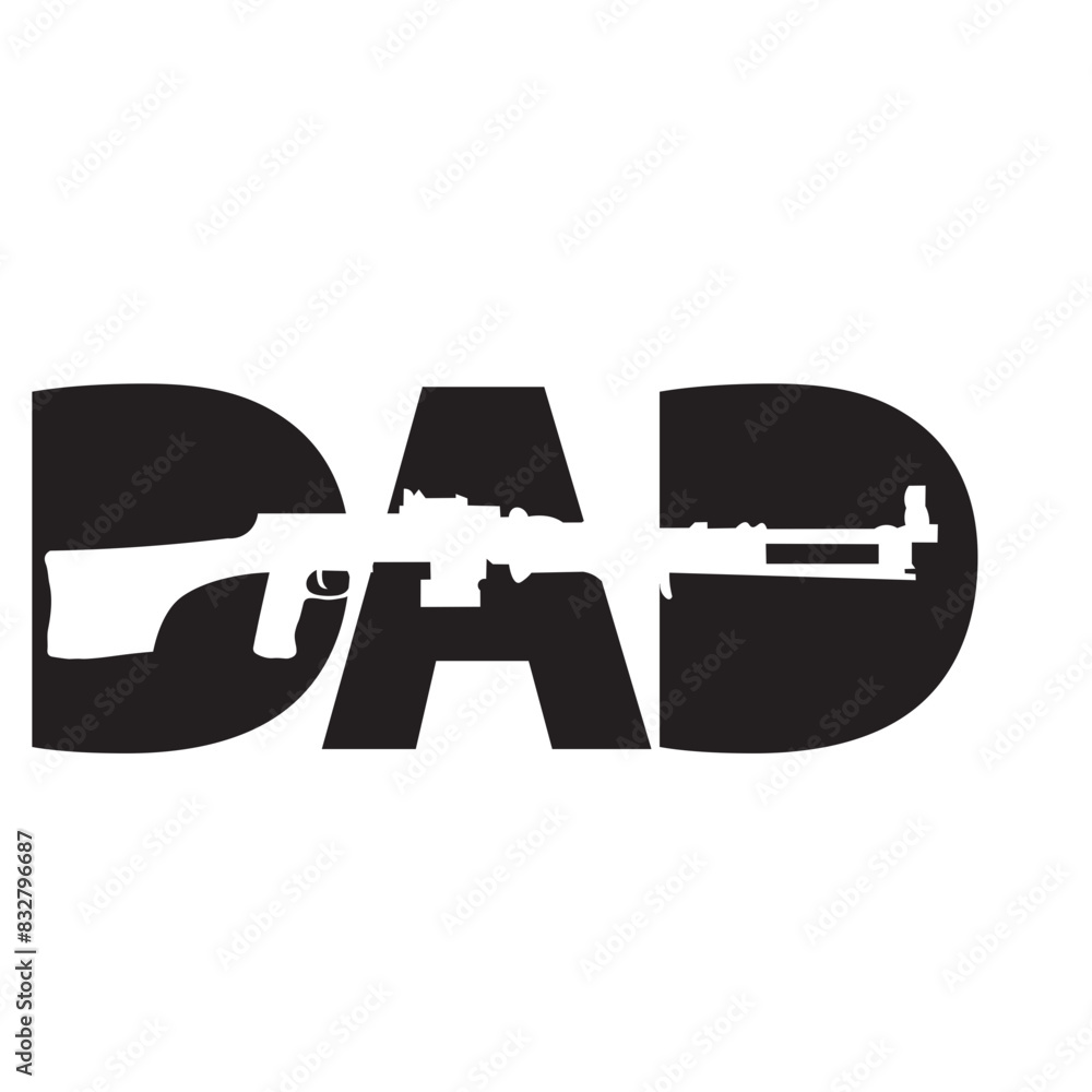 Dad svg png, Fathers day svg, Second Amendment Dad Rifle, dad gun svg ...