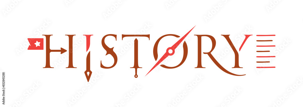 Vecteur Stock vector history logo. date and history symbols. history ...