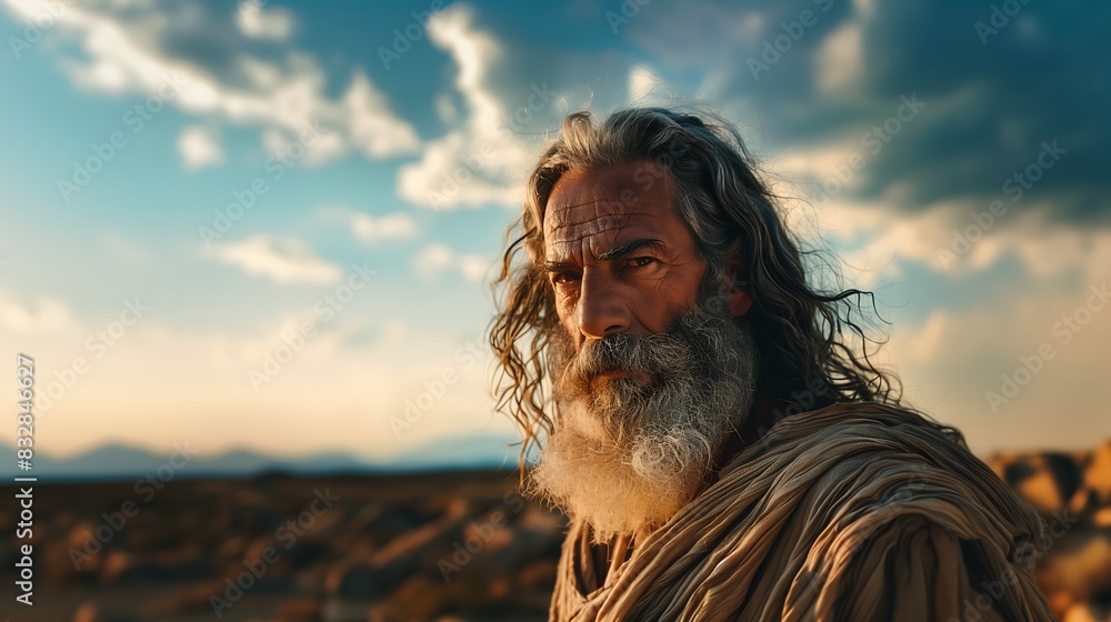 Moisés, personagem bíblico, o líder do povo de Israel Stock Photo ...