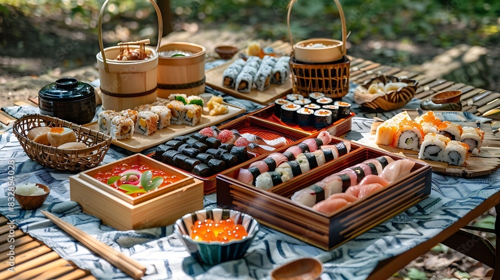 seafood, meal, sushi, closeup, food, fresh, japanese, lunch, plate ...