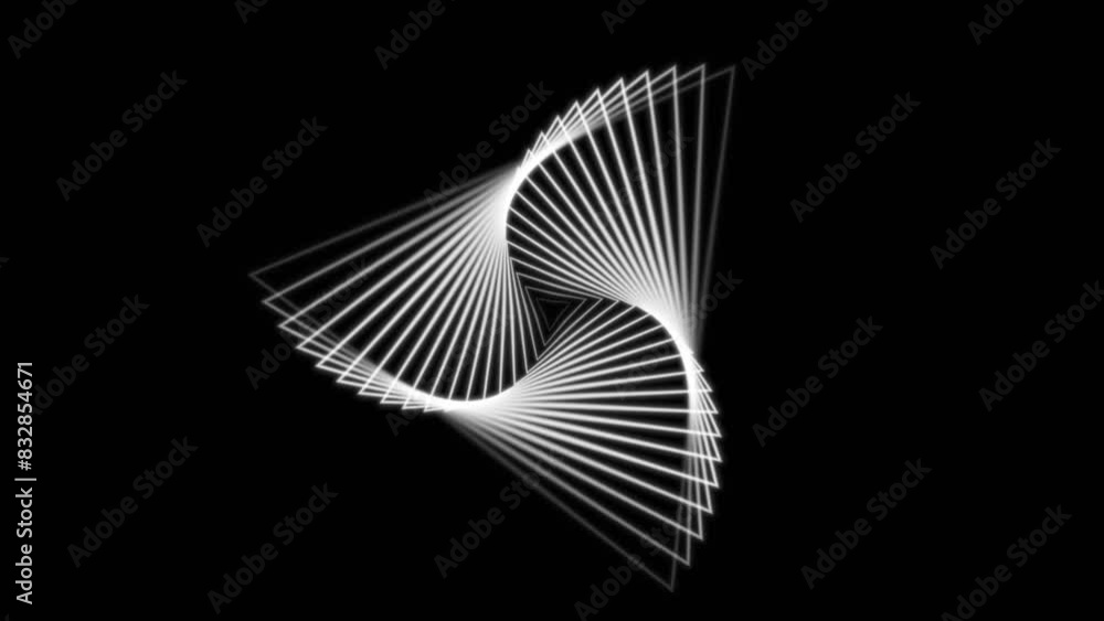 Infinite Echo Triangle - mp4 - Dynamic Visual Elements Loop Video ...