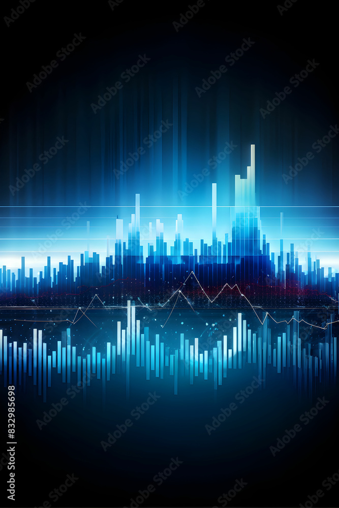 Abstract Digital EQ Equalizer. Sound Wave Design Element. Speaking ...