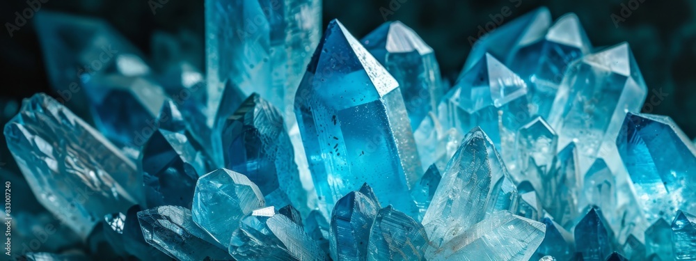 Captivating Blue Crystal Clusters - 4K HD Wallpaper of Mesmerizing ...