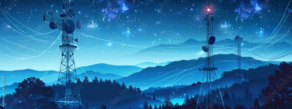 Abstract 4K HD Wallpaper of Aerial Illustration with AI-generated ...