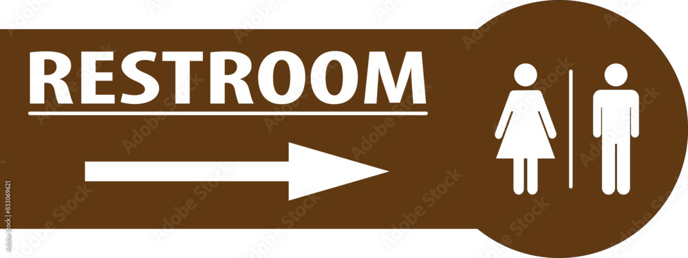Public restroom area sign vector.eps Stock Vector | Adobe Stock