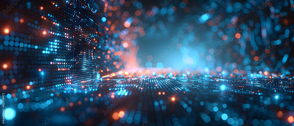 Digital Background for Technological Operations, AI, data transmission, encryption, digital tech ...