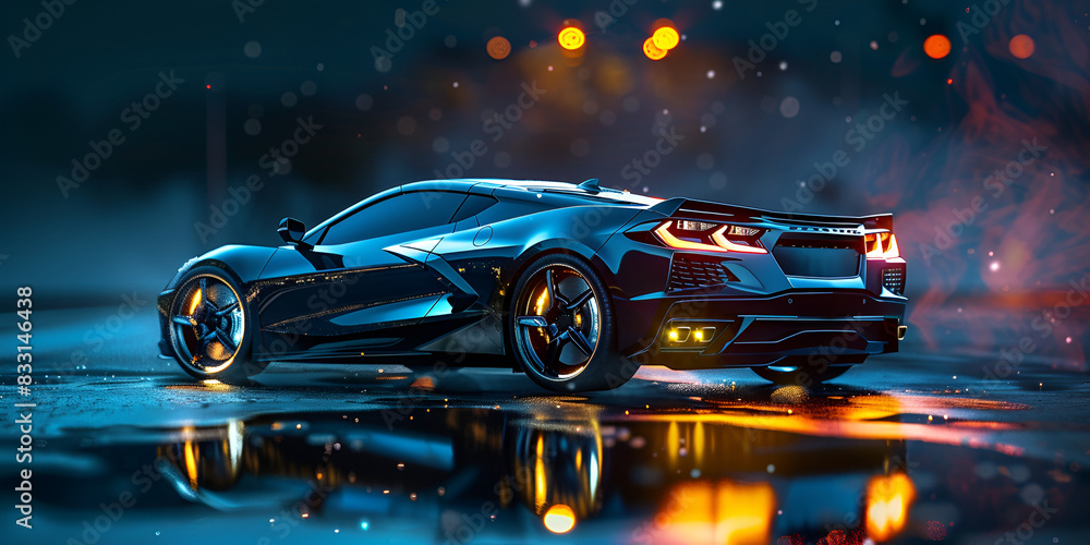 Futuristic car warrior car hero from the future cute character eco car ...
