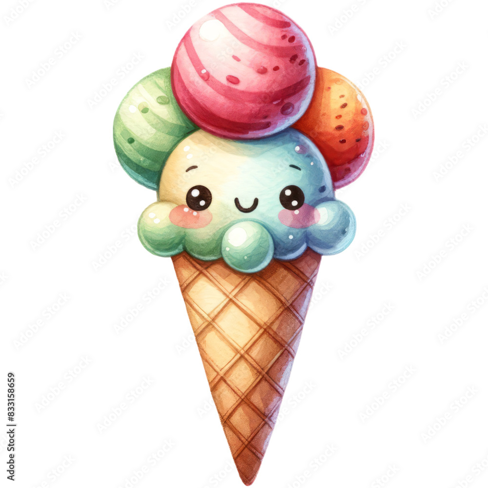 Kawaii ice cream. Kawaii is a Japanese term that describes something as ...