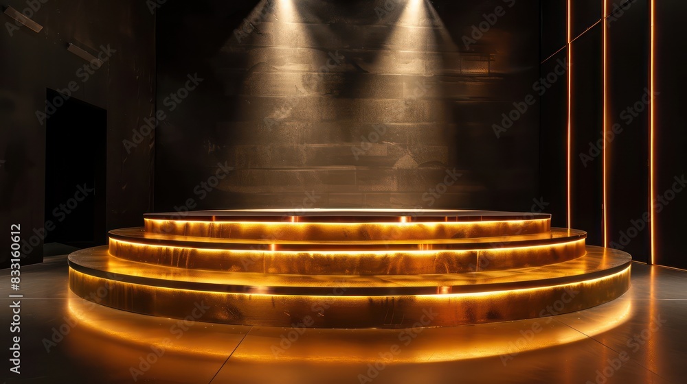 Showcase the grandeur of a luxurious performance space with an elegant ...