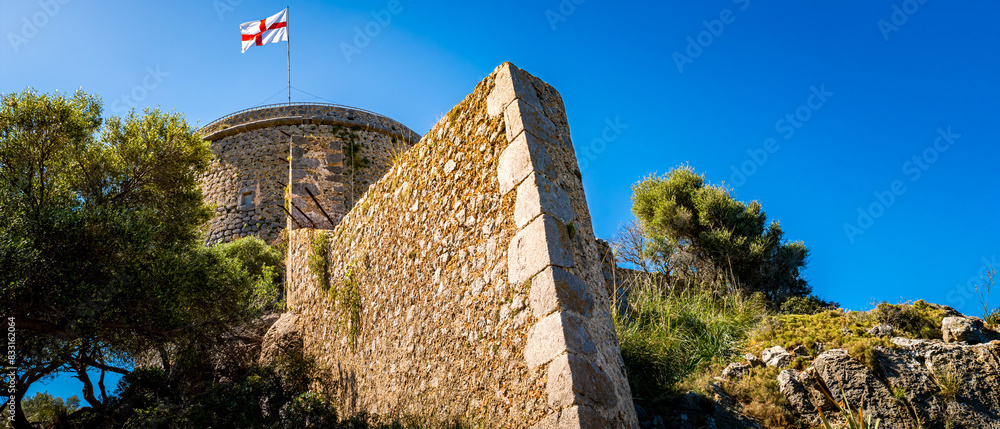 Torre Picada watchtower in Port de Sóller, historic bastion once ...