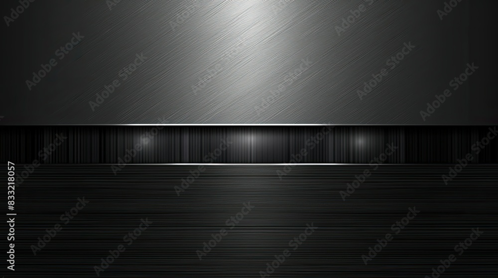 Brushed metal texture. black steel background. Vector illustration ...