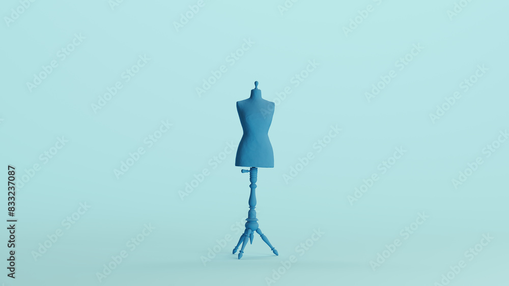 Blue dressmakers Judy dummy female figure dressmaking mannequin pale ...