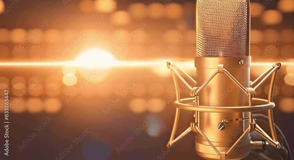 Capturing Sound Effects with a Golden Condenser Microphone for Studio ...