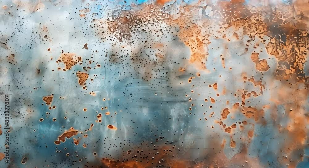 Creating an Abstract Industrial Canvas with Rust Effect Using Iron ...