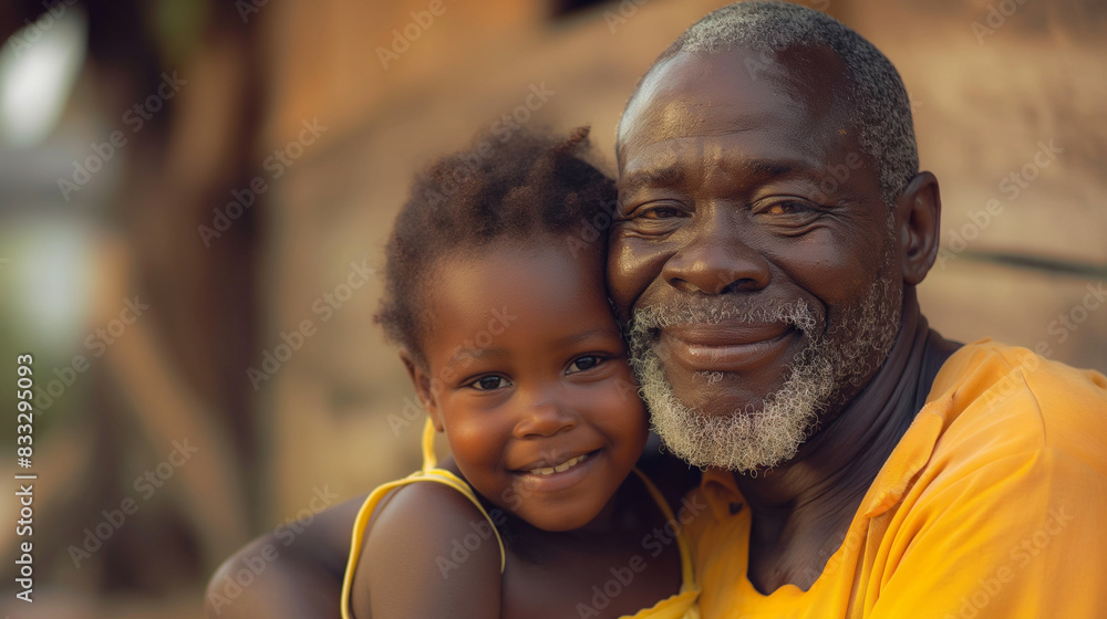 African daddy on Father Day with daughter background, Photo shot ...