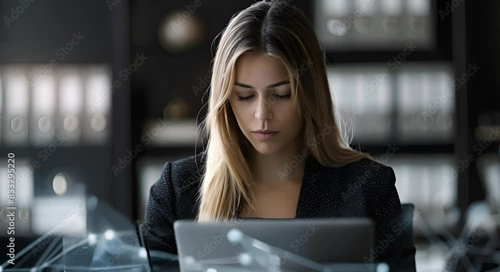 Analyzing a Digital Flowchart: Female Trial Lawyer Businesswoman in ...